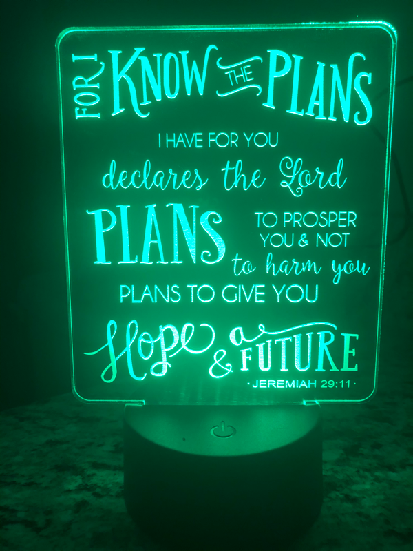 Bible Verse LED Desk Light | Simple Faith Gifts
